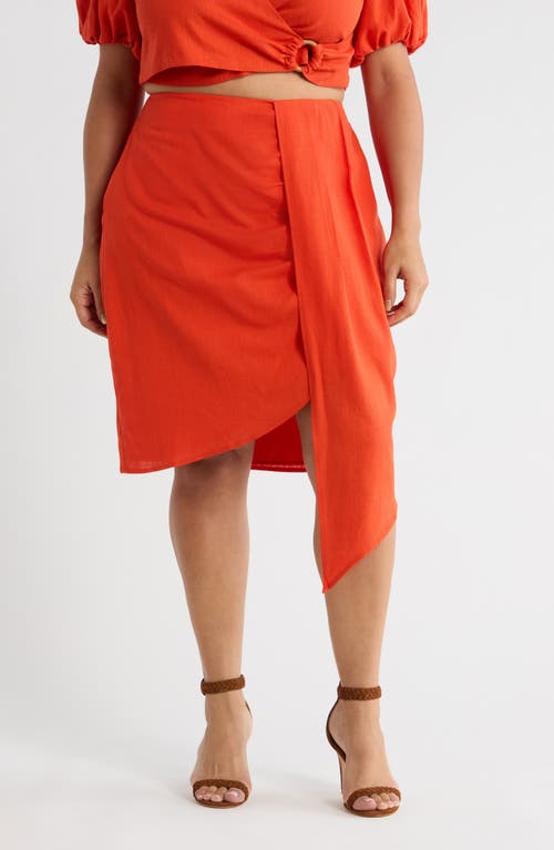 SUGARLIPS Faux Wrap Skirt